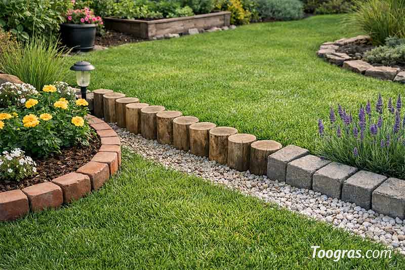 Cheap Garden Edging Ideas for Lawns - Toogras